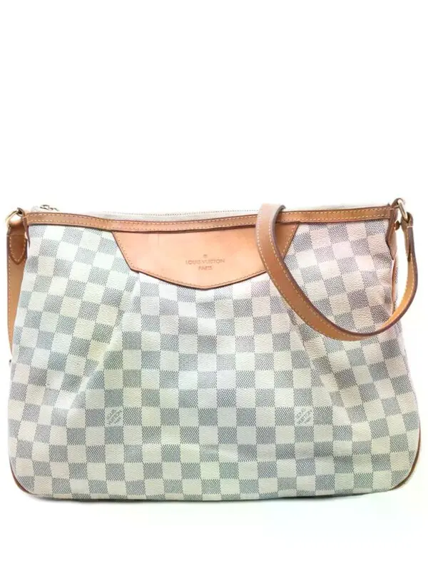 LOUIS VUITTON Damier Azur Siracusa Mm Crossbody Bag - White