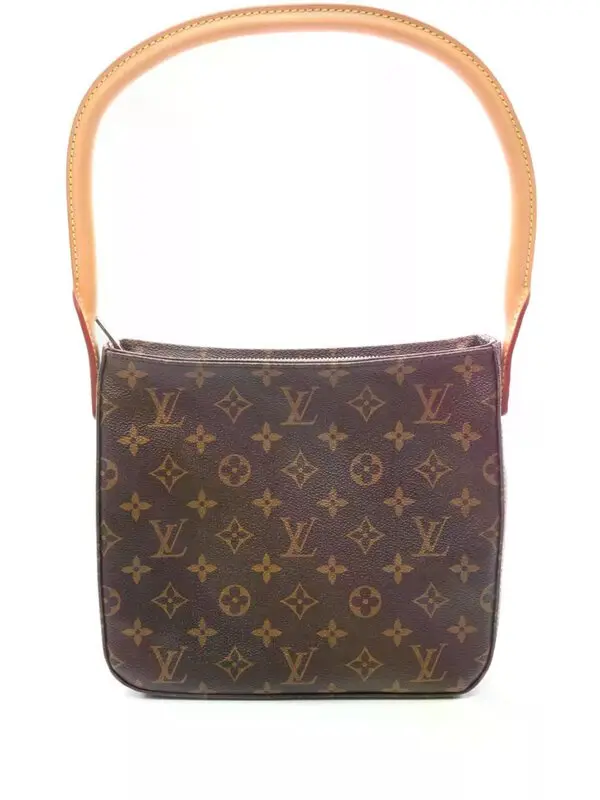 LOUIS VUITTON 2002 Monogram Looping Mm Shoulder Bag - Brown