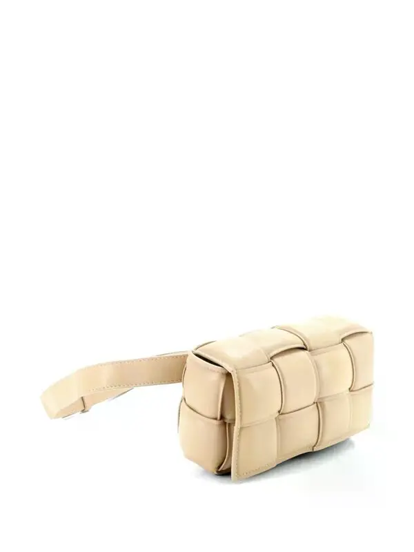 Bottega Veneta Cassette Padded Intrecciato Leather Belt Bag - Neutrals