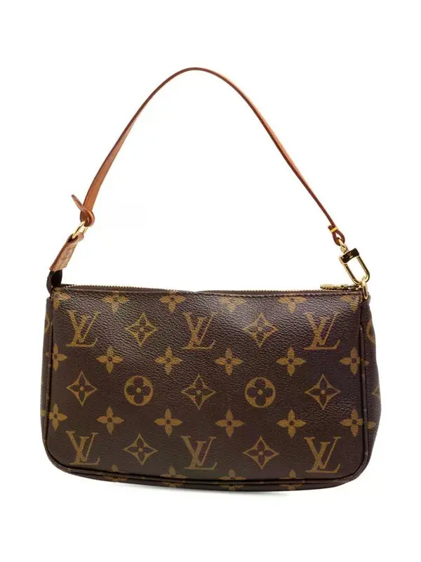 LOUIS VUITTON 2001 Monogram Pochette Accessoires Shoulder Bag