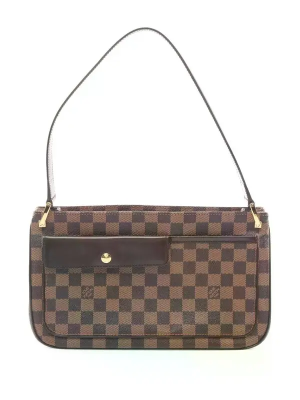 LOUIS VUITTON 2003 Damier Ebene Aubagne Shoulder Bag