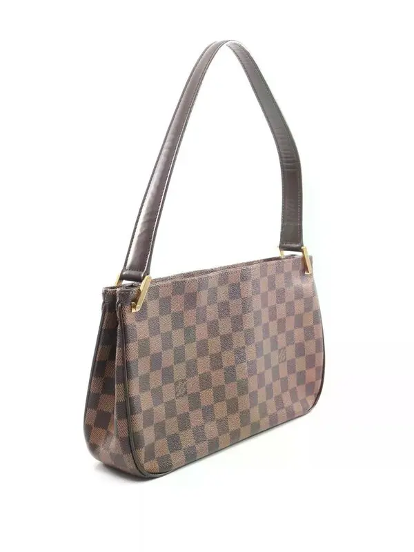 LOUIS VUITTON 2003 Damier Ebene Aubagne Shoulder Bag