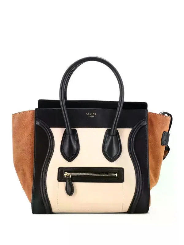 Celine Luggage Micro Tote Bag - Black
