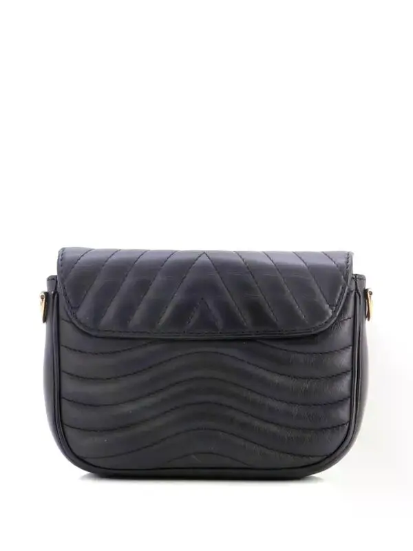 LOUIS VUITTON New Wave Multi Pochette Quilted Leather Crossbody Bag - Black