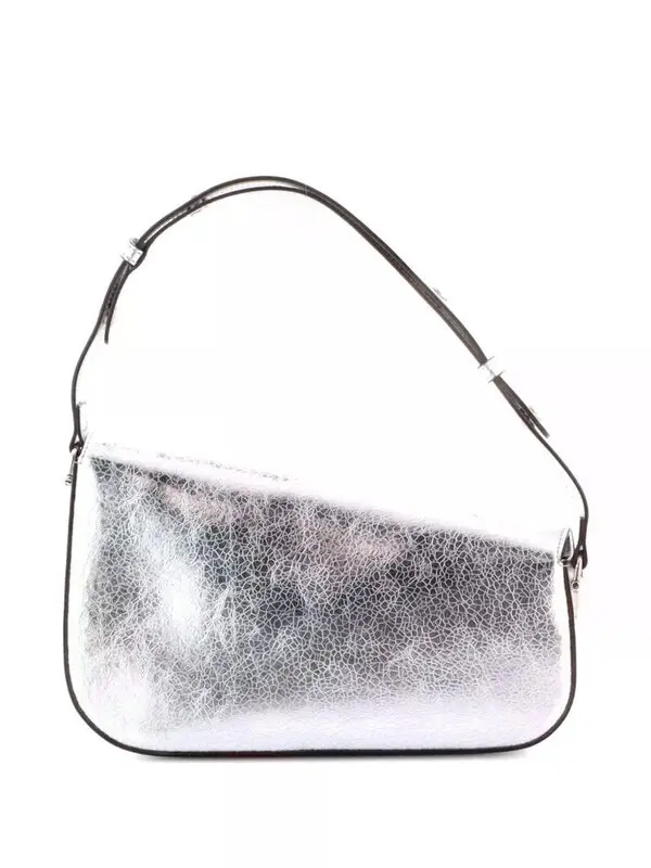 Gucci Horsebit 1955 Asymmetric Small Shoulder Bag - Silver