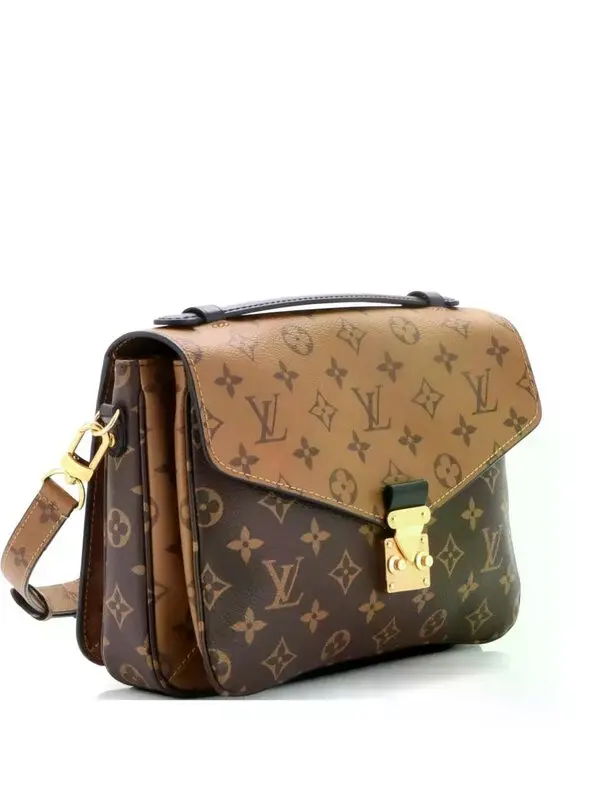 LOUIS VUITTON Pochette Metis Reverse Monogram Canvas Crossbody Bag - Brown