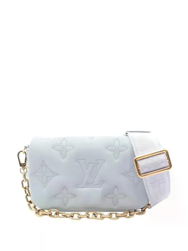 LOUIS VUITTON 2010-2026 Bubblegram Wallet On Chain Handbag - Blue