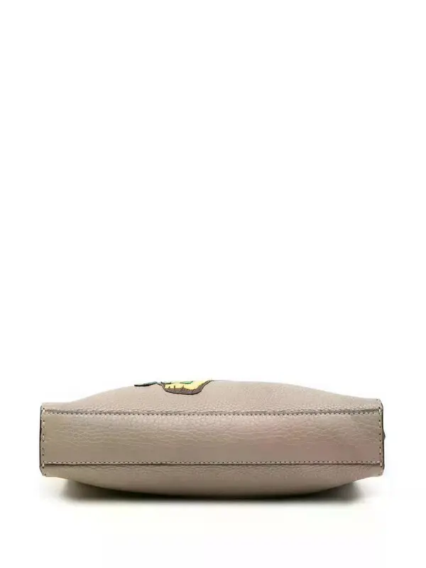 Fendi Sue Tilley Mini Peekaboo Satchel Calfskin Romano Selleria Banana Printed - Brown