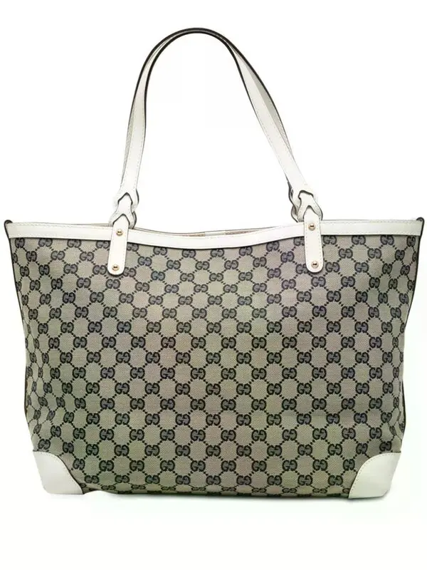Gucci 2000-2015 Medium Gg Canvas Craft Tote Bag - Brown