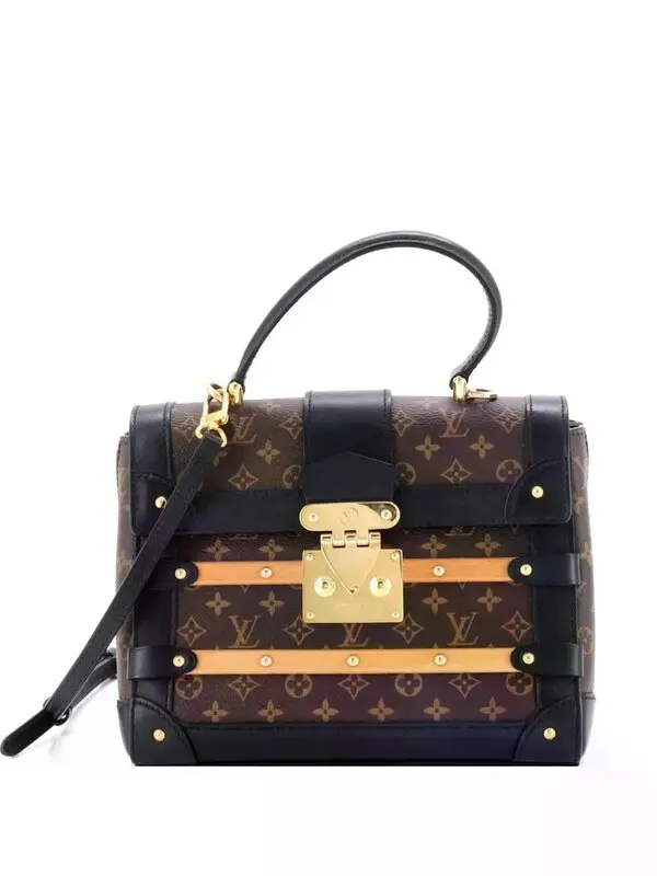 LOUIS VUITTON Trianon Handbag Monogram Canvas Pm Satchel - Black