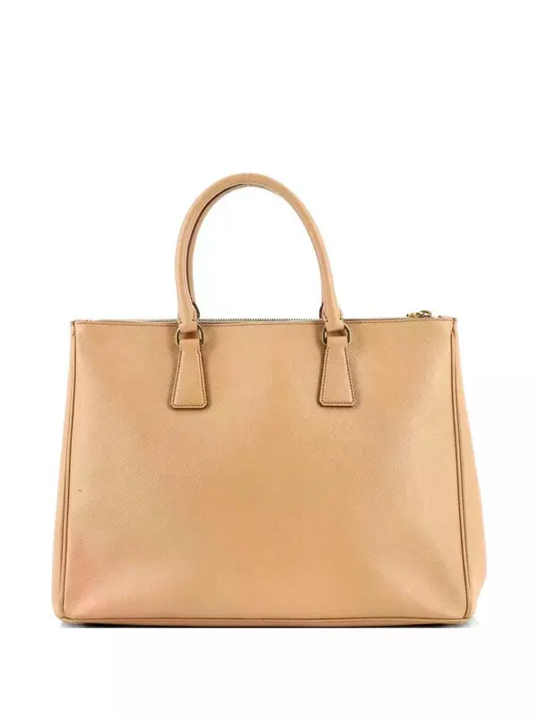 Prada Double Zip Large Tote Bag - Neutrals