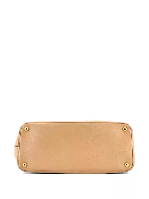 Prada Double Zip Large Tote Bag - Neutrals