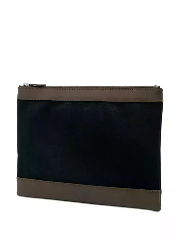 Balenciaga Canvas Clip M Clutch - Black