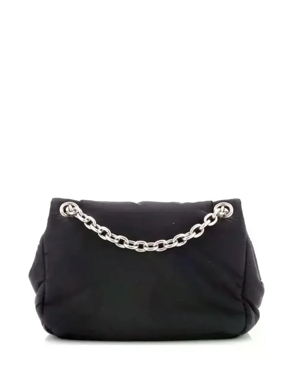 Balenciaga Monaco Chain Flap Nylon Mini Shoulder Bag