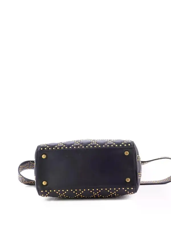 Dior Supple Lady Cannage Studded Lambskin Medium Satchel