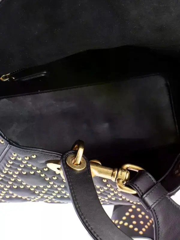 Dior Supple Lady Cannage Studded Lambskin Medium Satchel