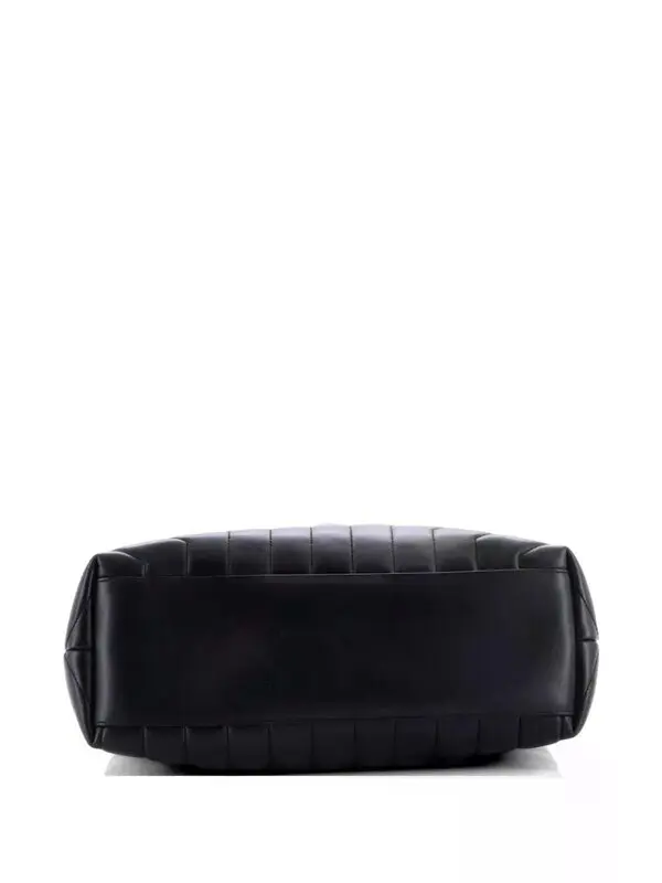 Saint Laurent Loulou Matelassé Chevron Leather Medium Shoulder Bag - Black
