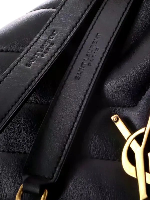 Saint Laurent Loulou Matelassé Chevron Leather Medium Shoulder Bag - Black