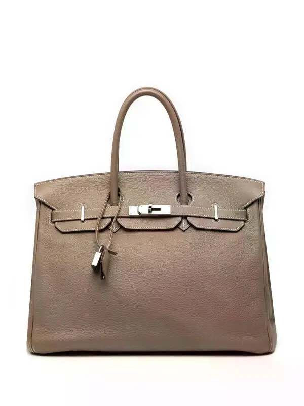 Hermès 2005 Togo Birkin Retourne 35 Handbag - Brown