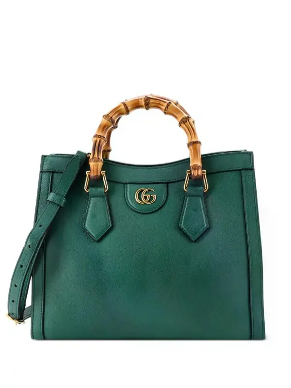 Gucci Diana Nm Bamboo Handle Small Tote Bag - Green