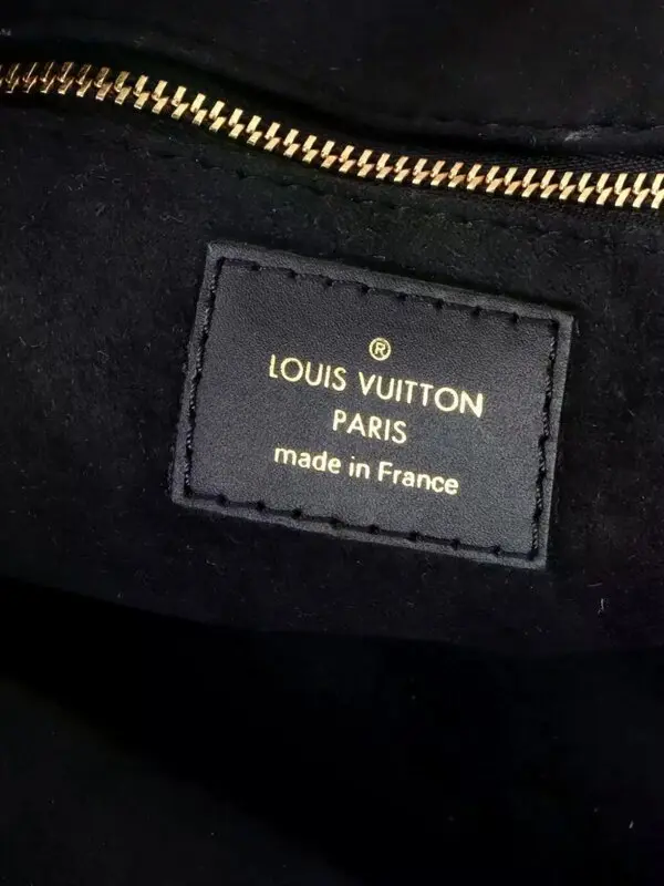 LOUIS VUITTON Petite Malle Souple Handbag Monogram Empreinte Leather - Black