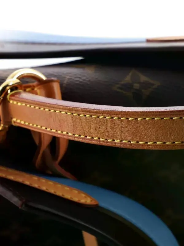 LOUIS VUITTON Cluny Top Handle Mm Shoulder Bag Monogram Canvas - Blue