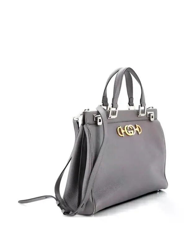 Gucci Zumi Top Handle Satchel - Grey