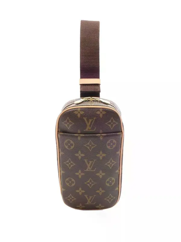 LOUIS VUITTON 2004 Monogram Pochette Gange Crossbody Bag - Brown