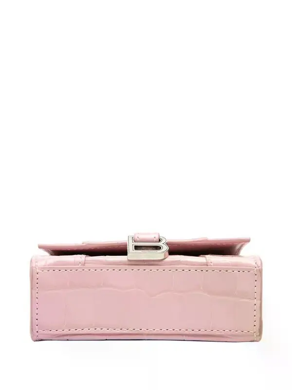 Balenciaga 2010 Nano Croc Embossed Hourglass Bag