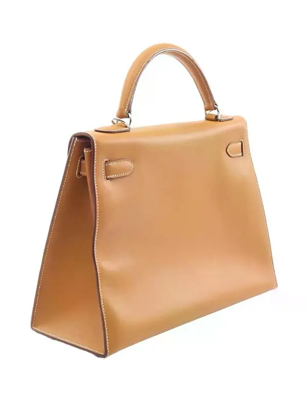 Hermès Kelly 32 Chamonix Leather Handbag - Brown