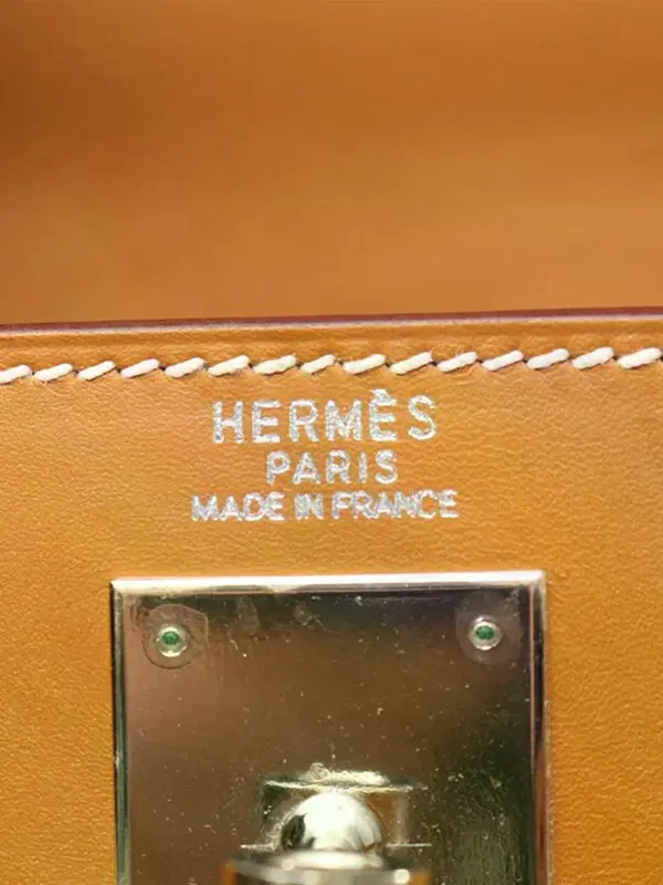 Hermès Kelly 32 Chamonix Leather Handbag - Brown