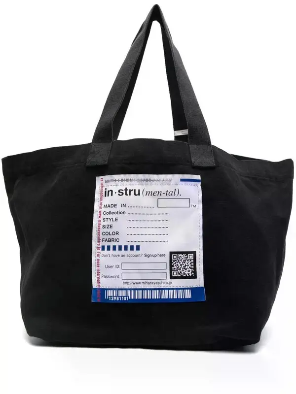Mihara Yasuhiro Logo-patch Tote Bag