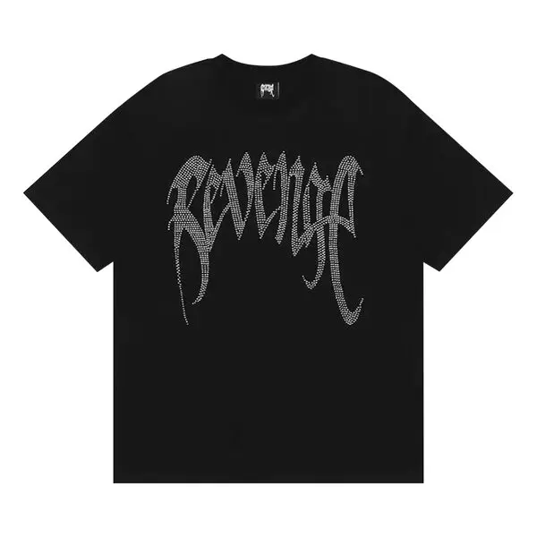 REVENGE Rhinestone Tee - Black