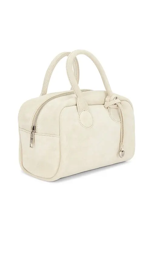 MARGESHERWOOD Soft Bowling Top Handle Bag - Cream
