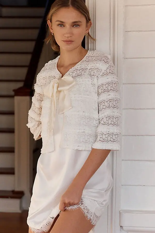 LYREBIRD Lace Jacket - Vanilla