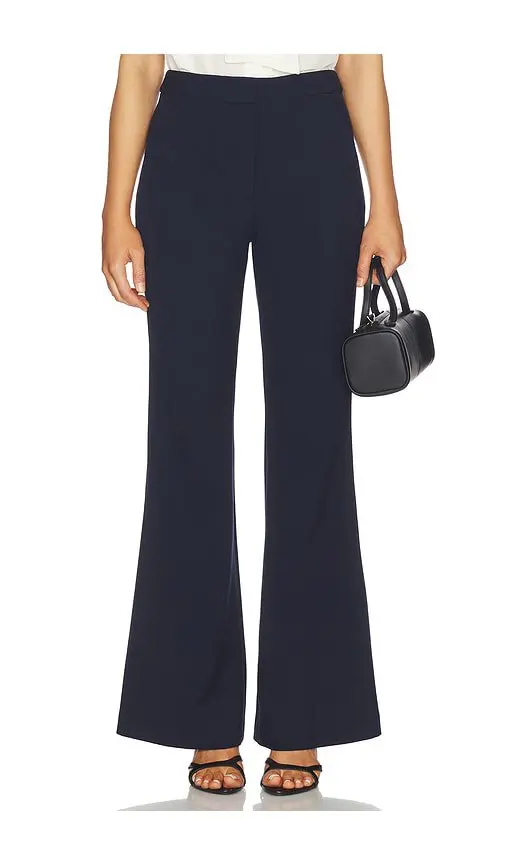 Veronica Beard Arden Flare Trousers - Navy