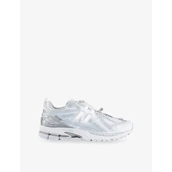 NEW BALANCE 1906 Metallic Woven Trainers - White Silver Metallic De