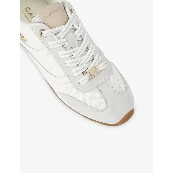 Carvela Florence Suede And Mesh Trainers - White/comb