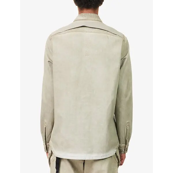 Rick Owens Oversized Washed-denim Overshirt - Sand