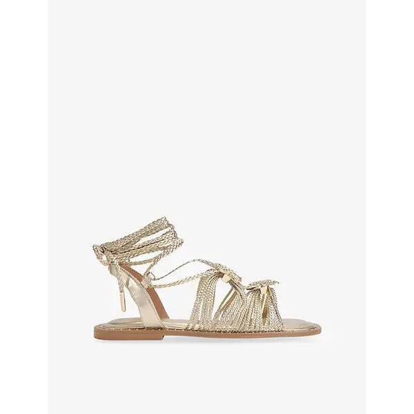Carvela Marina Faux-leather Sandals - Gold