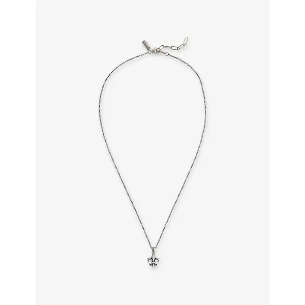 COMMONLINES Fleur De Lis Sterling- Necklace - Silver