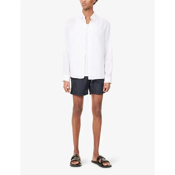 Moncler Brand-patch Drawstring Swim Shorts