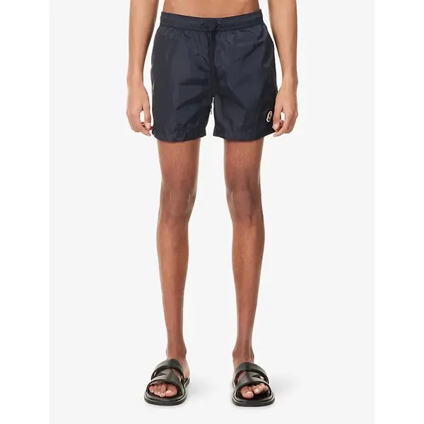 Moncler Brand-patch Drawstring Swim Shorts