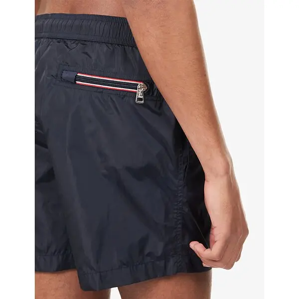 Moncler Brand-patch Drawstring Swim Shorts
