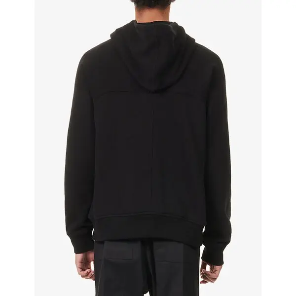 Rick Owens Cotton Zip-up Hoodie - Black