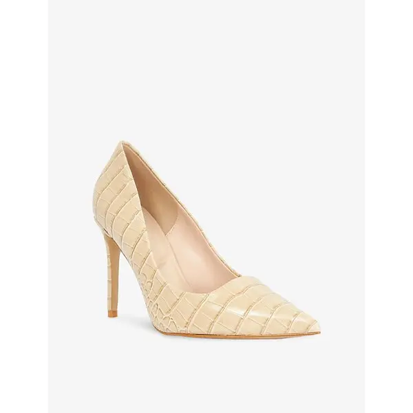 DUNE Assured Leather Heeled Courts