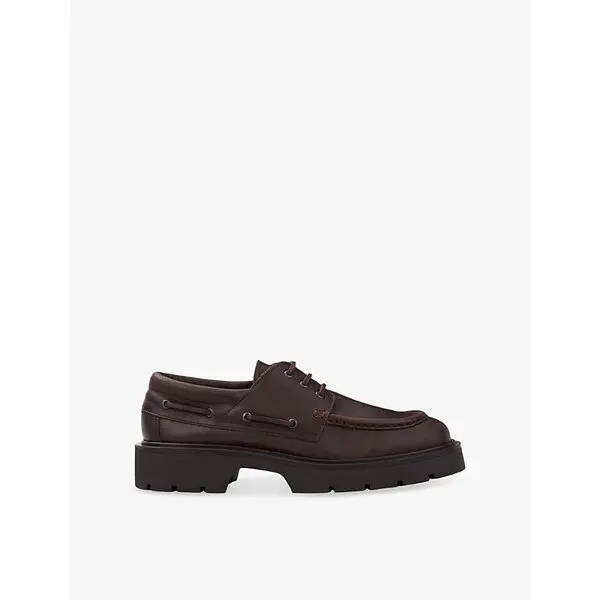 Sandro Lace-up Leather Loafers