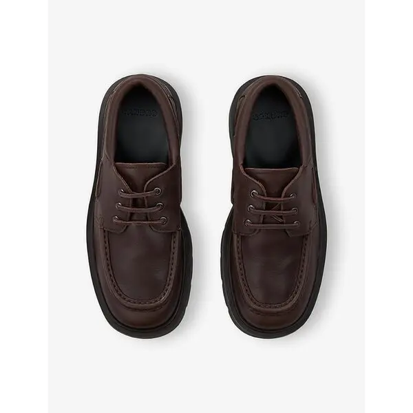 Sandro Lace-up Leather Loafers
