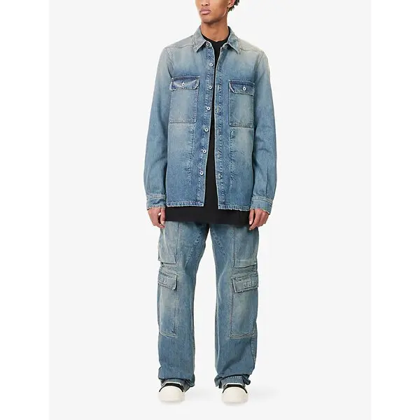 Rick Owens Double Patch-pocket Cargo Denim Jeans