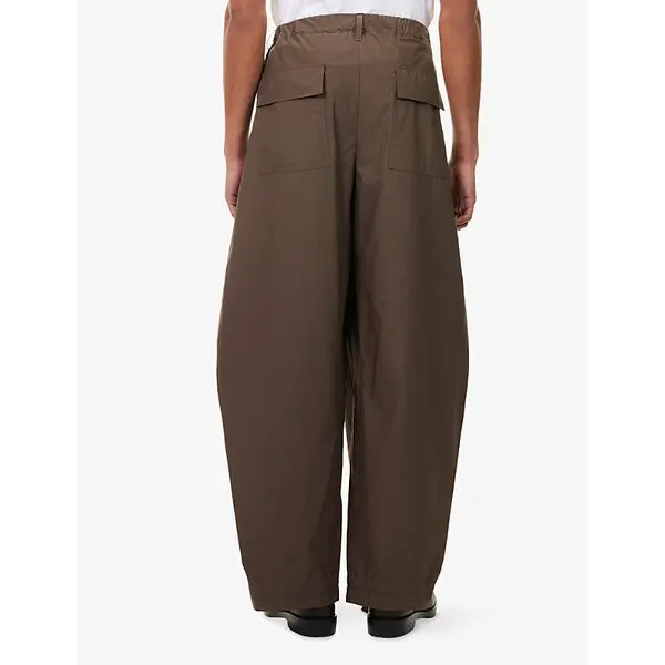 Sacai Typewriter Drawstring-waist Cotton Trousers